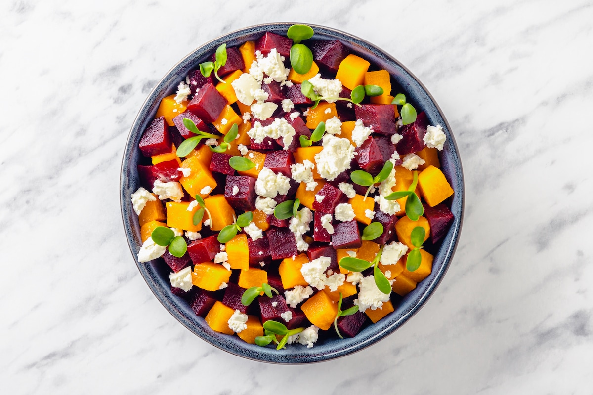 Simple Beet Salad with Hazelnuts and Goat Cheese - All We Eat