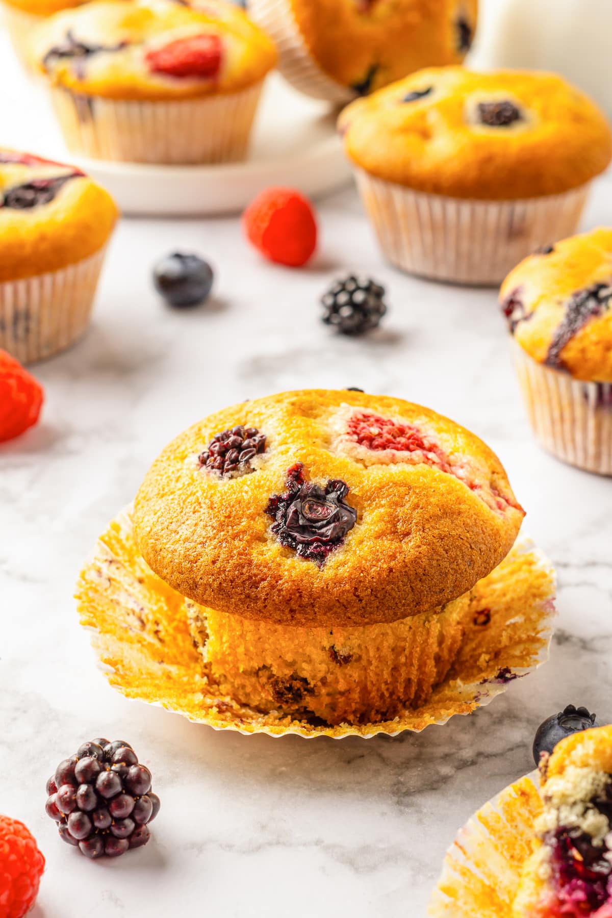 Simple No Mixer Fruit Muffins From Scratch - All We Eat
