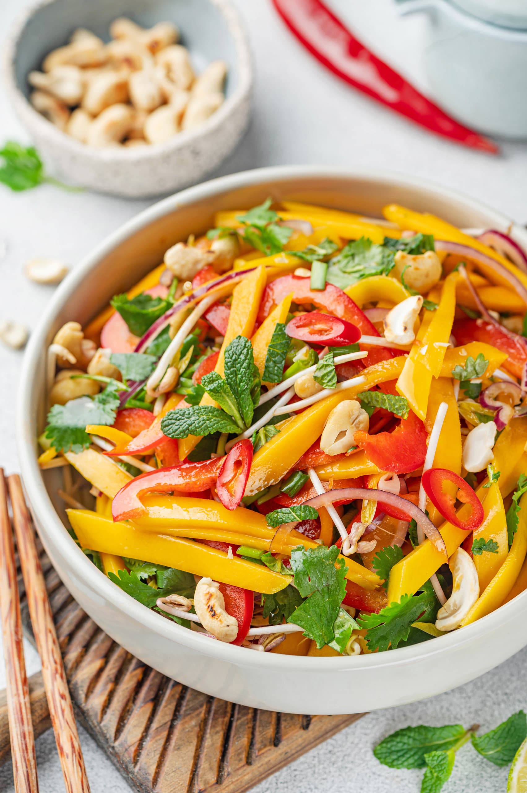 Thai Salad with Sweet Sesame Dressing - All We Eat