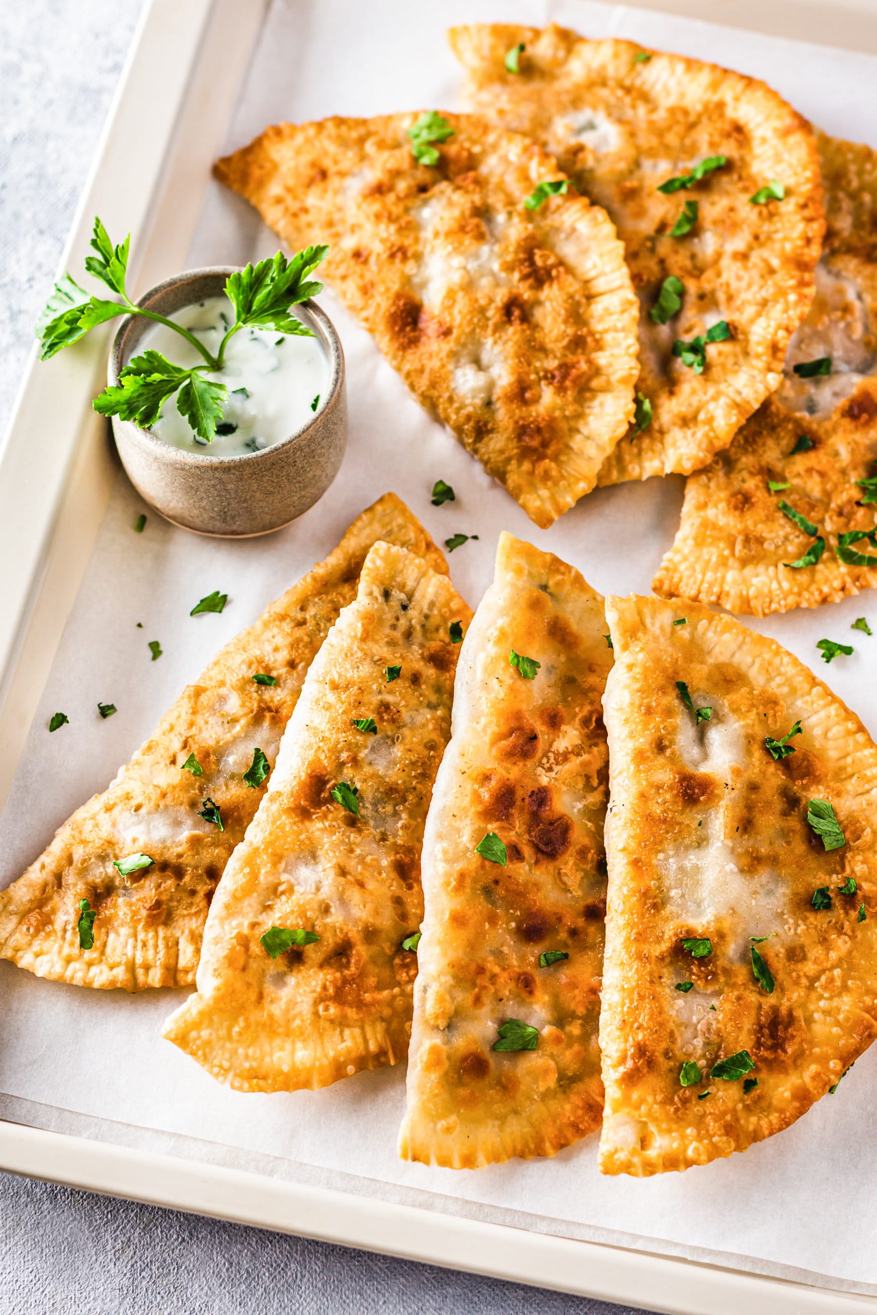 Chebureki with Meat Filling (Savory Turnovers) - All We Eat