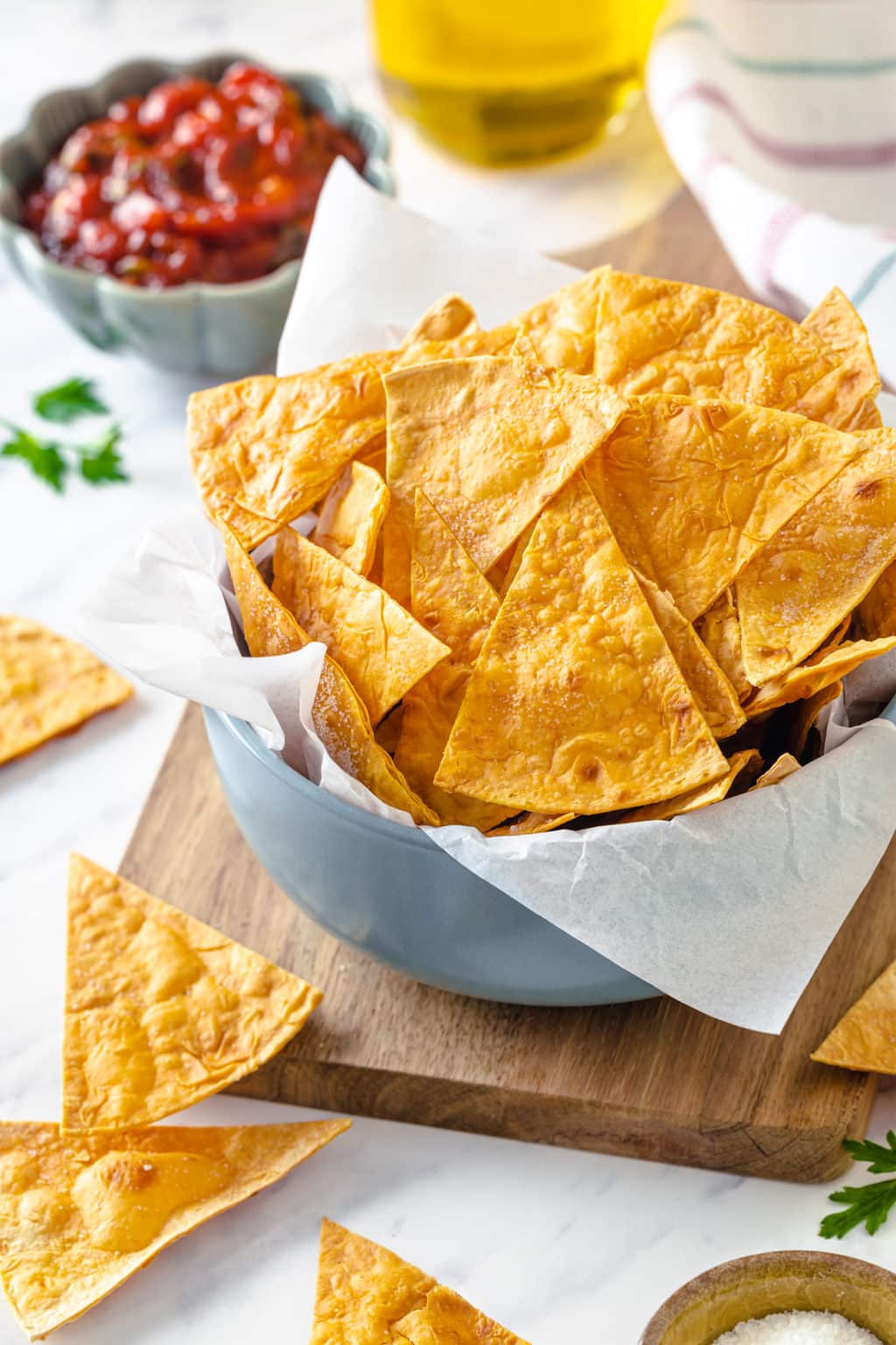 Simple Homemade and Gluten Free Tortilla Chips - All We Eat