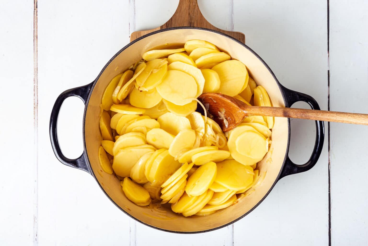 Homemade Simple Braised Potatoes with Onion - All We Eat