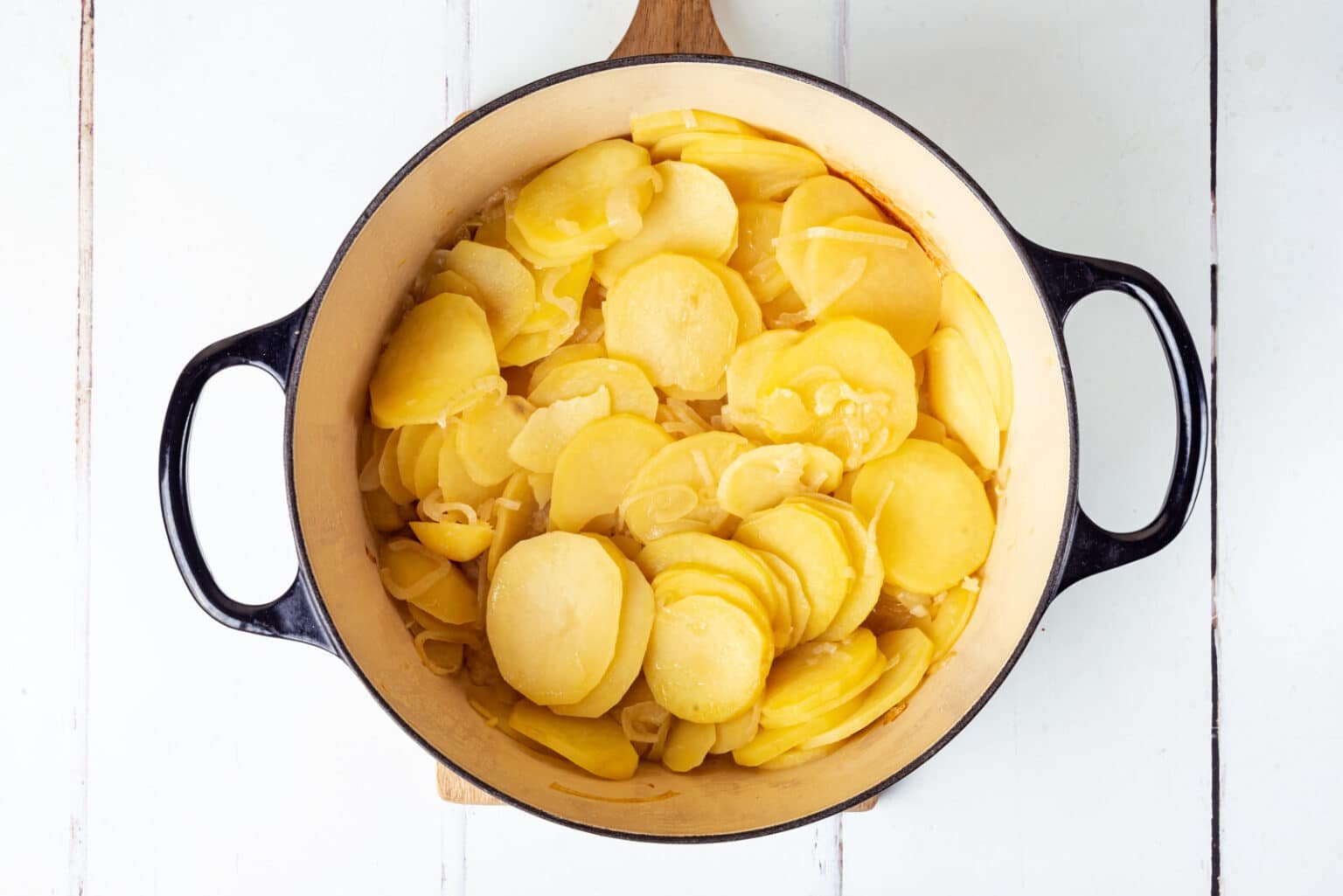 Homemade Simple Braised Potatoes with Onion - All We Eat