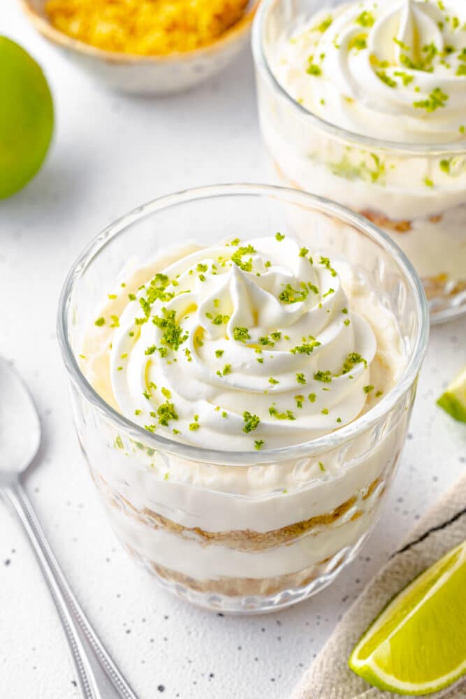Key Lime Dessert with Zest and Cream for Dinner - All We Eat