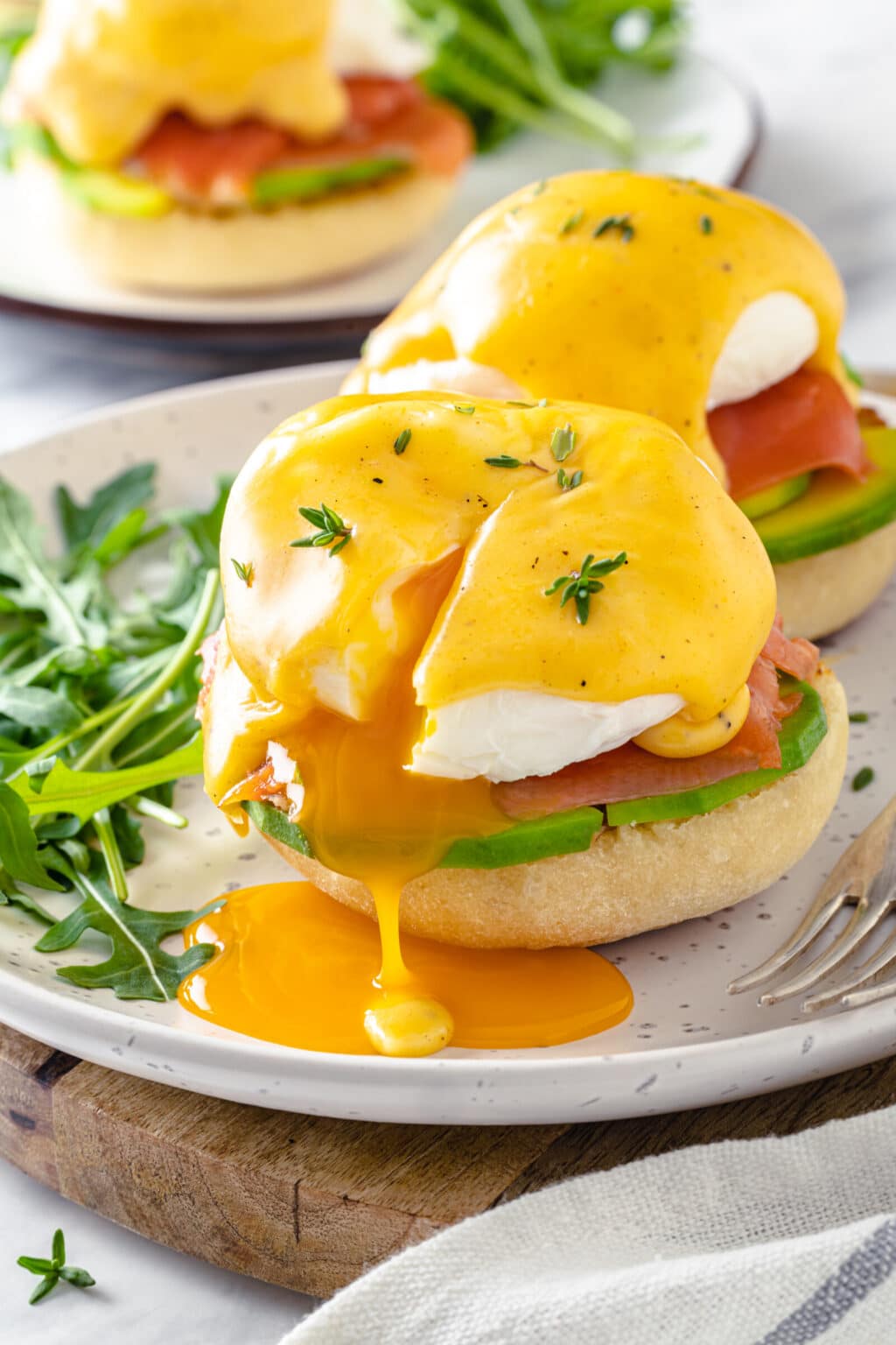 Smoked Salmon Eggs Benedict - All We Eat