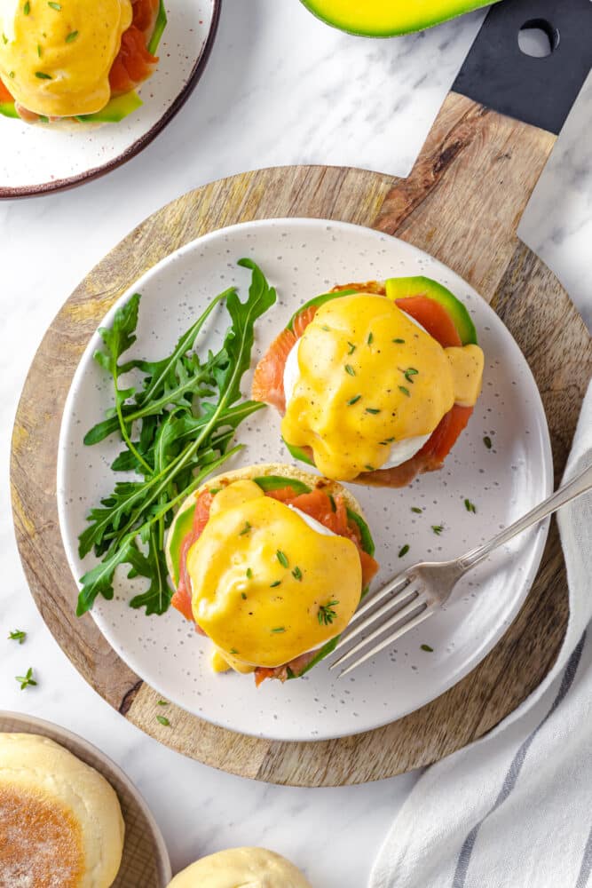 Smoked Salmon Eggs Benedict - All We Eat