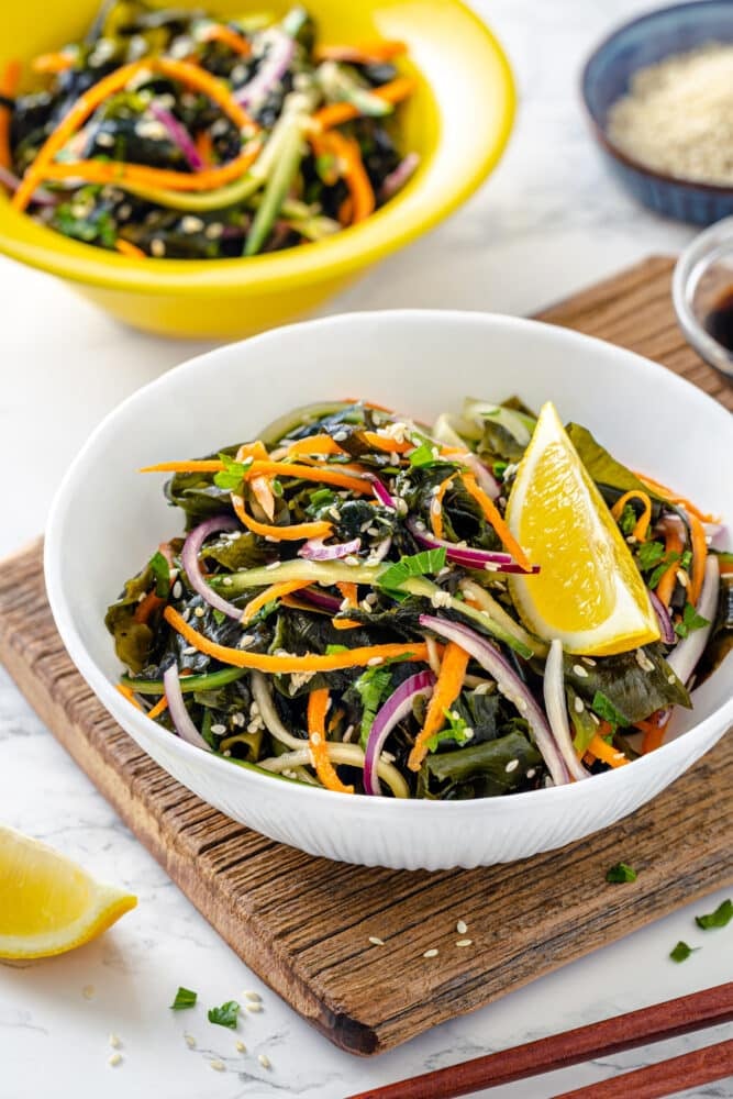 Fresh Wakame Seaweed Salad with Crunchy Veggies - All We Eat